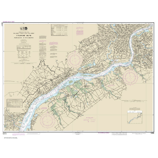 MAPTECH #12312 Delaware River Wilmington to Philadelphia
