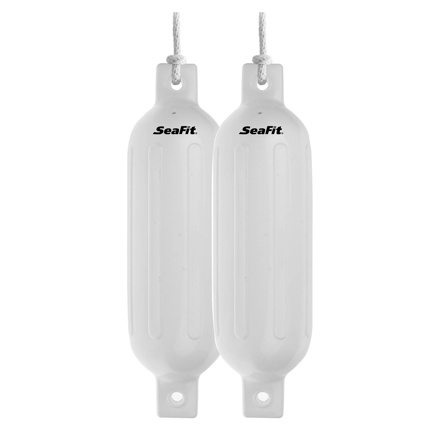 SEAFIT 5.5" x 20" Fender Kit with Fender Lines, White, 2-Pack