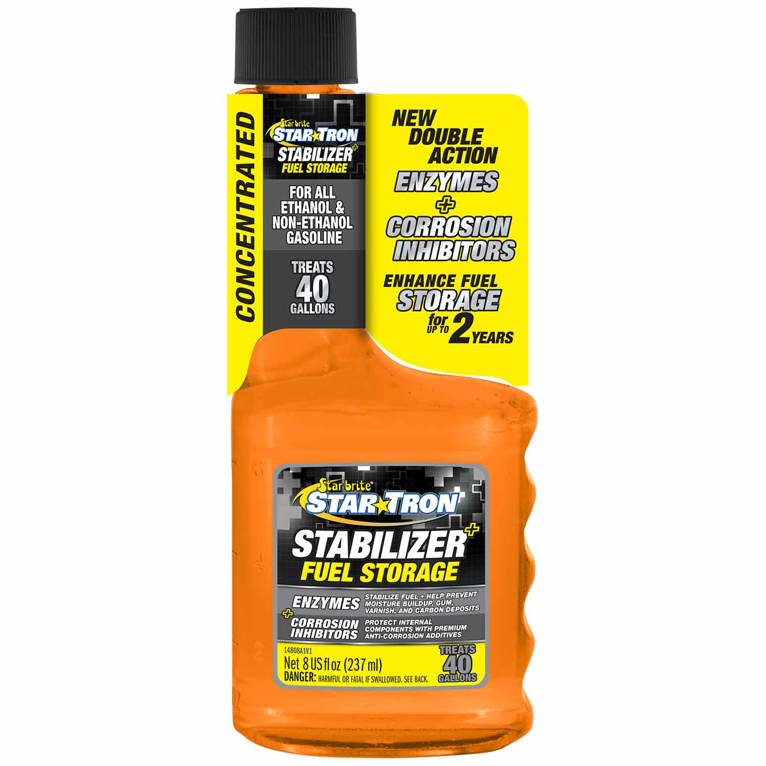 STAR BRITE Star Tron Stabilizer+ Fuel Storage Additive, 8 oz.