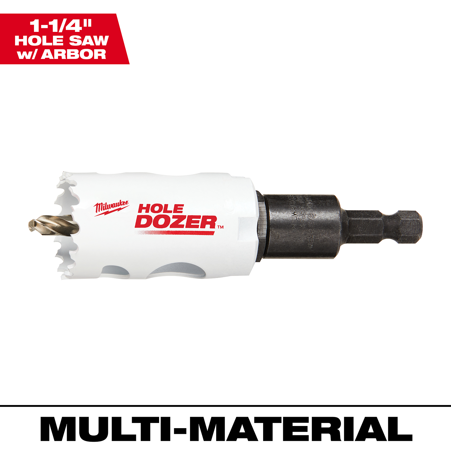 MILWAUKEE 1-1/4" HOLE DOZER™ Bi-Metal Hole Saw with Arbor