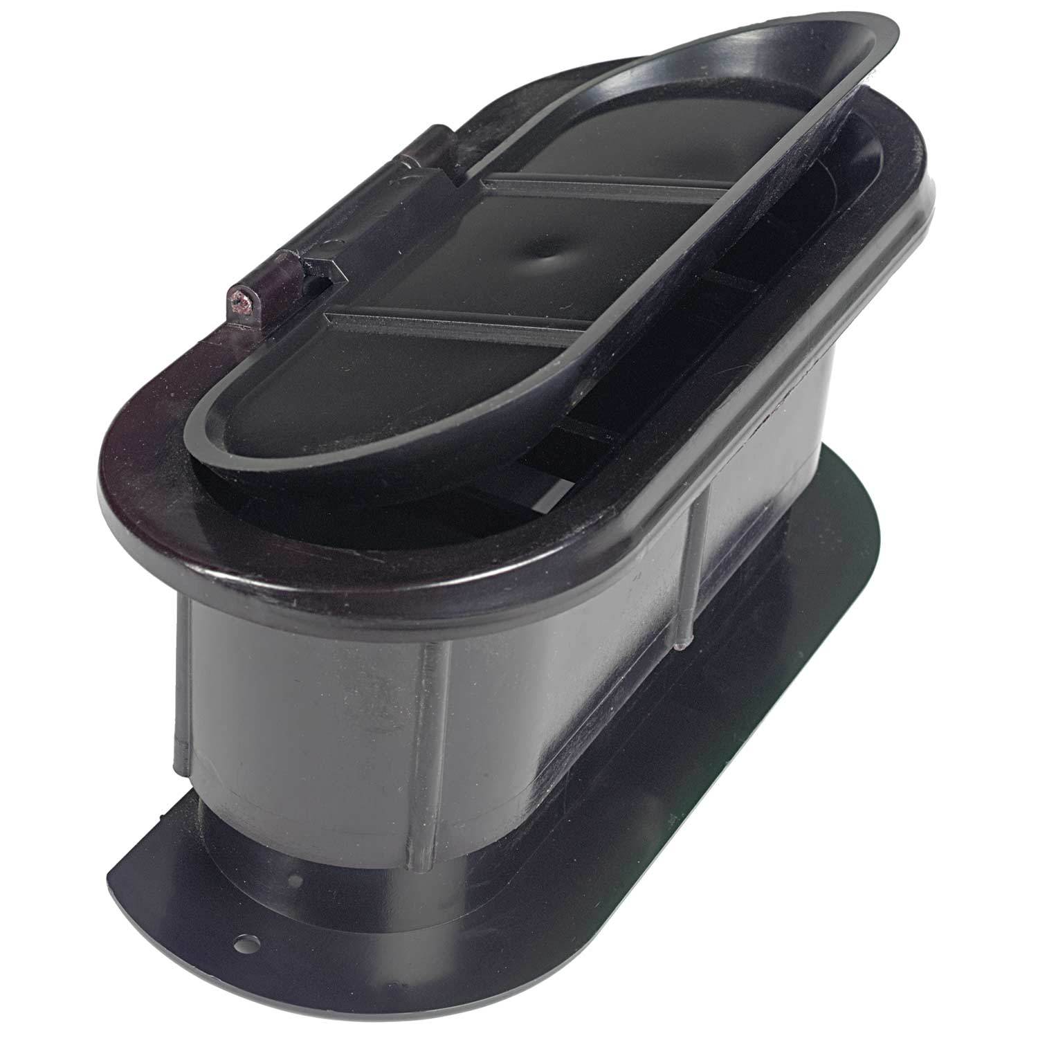 MARINE EAST Telescoping Scupper Black