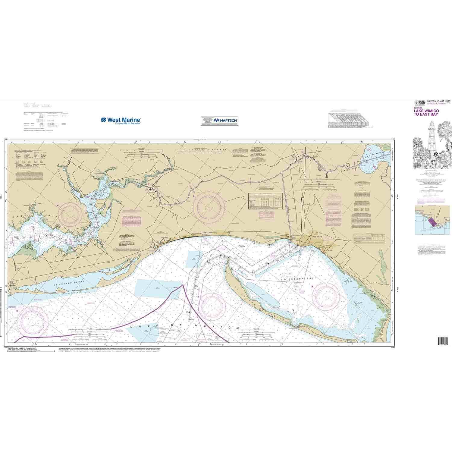 NOAA Maptech® NOAA Recreational Waterproof Chart-Intracoastal Waterway ...