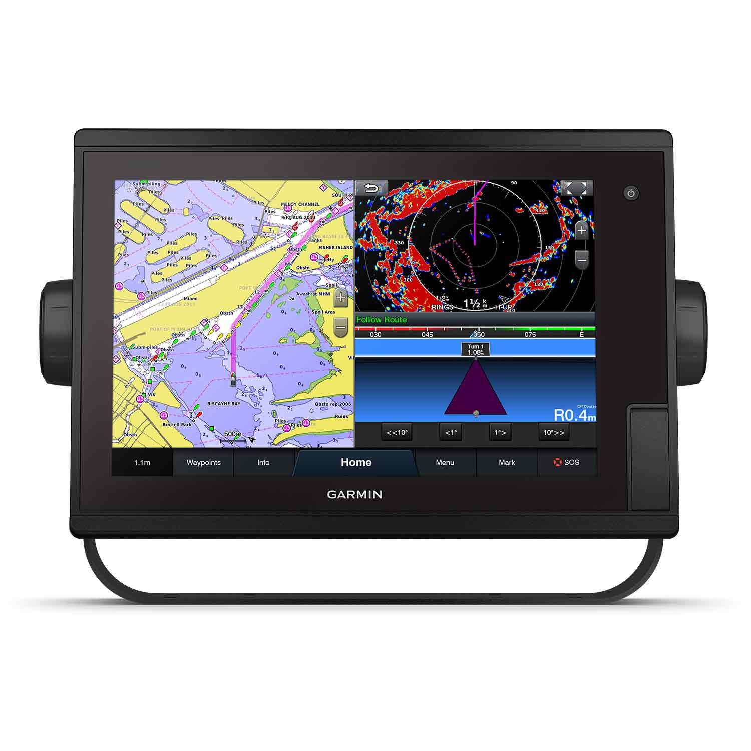 GARMIN GPSMAP 1222 Plus Multifunction Display with Worldwide Basemap Charts