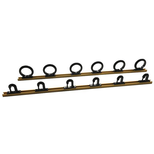 DU-BRO 4' Trac-A-Rod Fishing Rod Rack, Holds 12 Rods