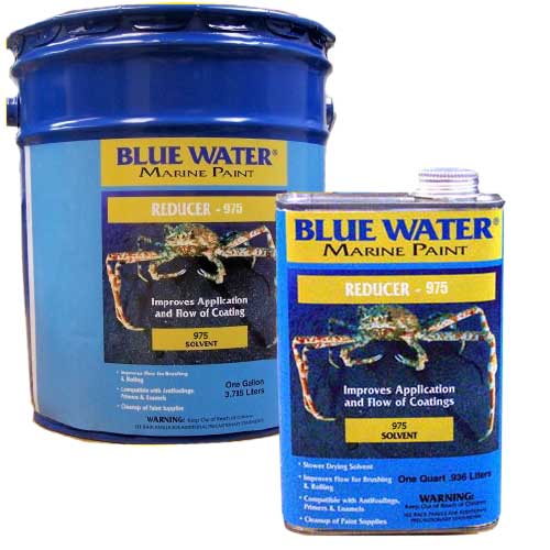 BLUE WATER MARINE PAINT Reducer/Thinner #975, Gallon (Commercial ...