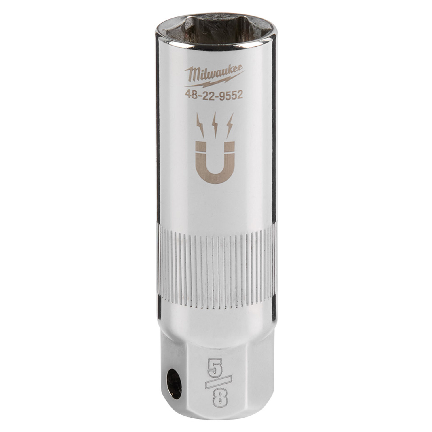 MILWAUKEE 3/8" Drive 5/8" Magnetic Spark Plug Socket