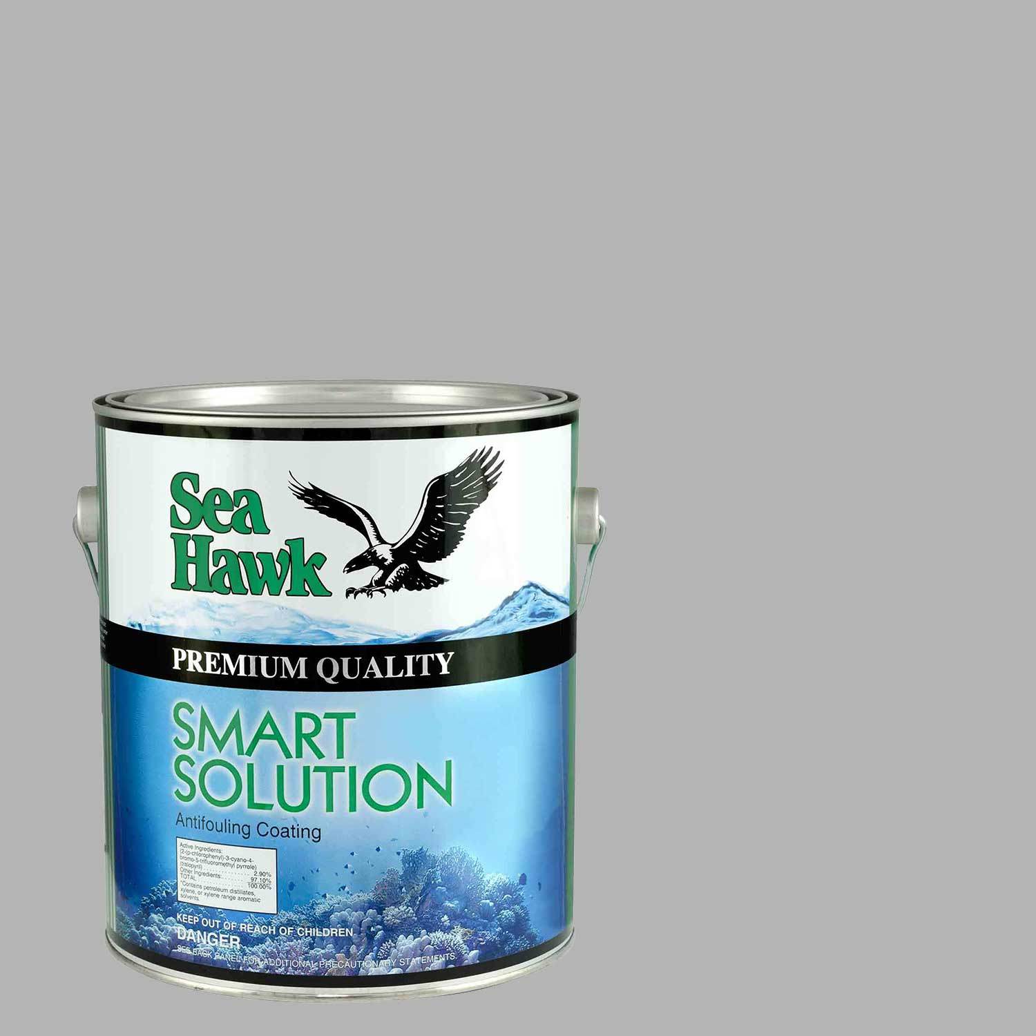 SEA HAWK Smart Solution Antifouling Paint, Gray, Quart