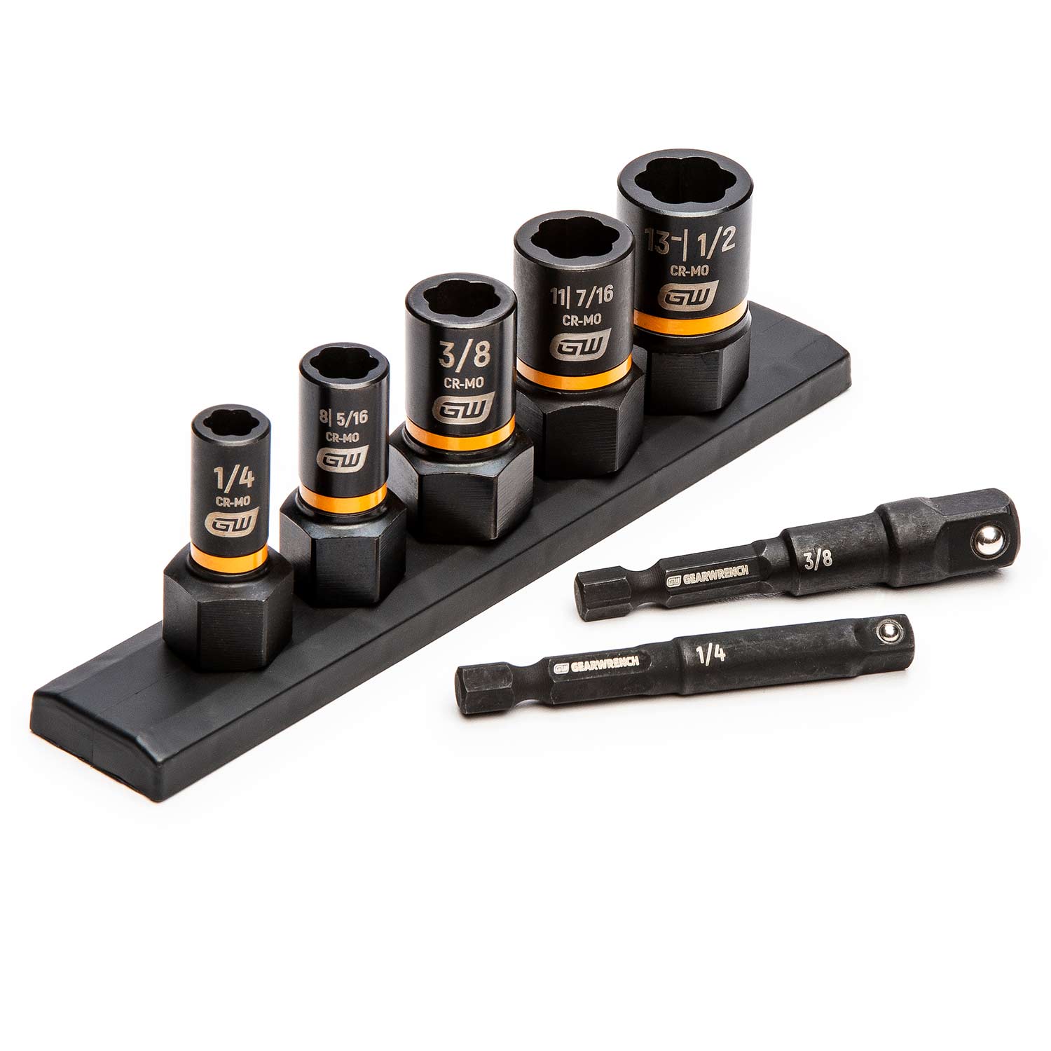 GEARWRENCH 7 Piece 1/4" & 3/8" Drive SAE Bolt Biter Impact Extraction ...