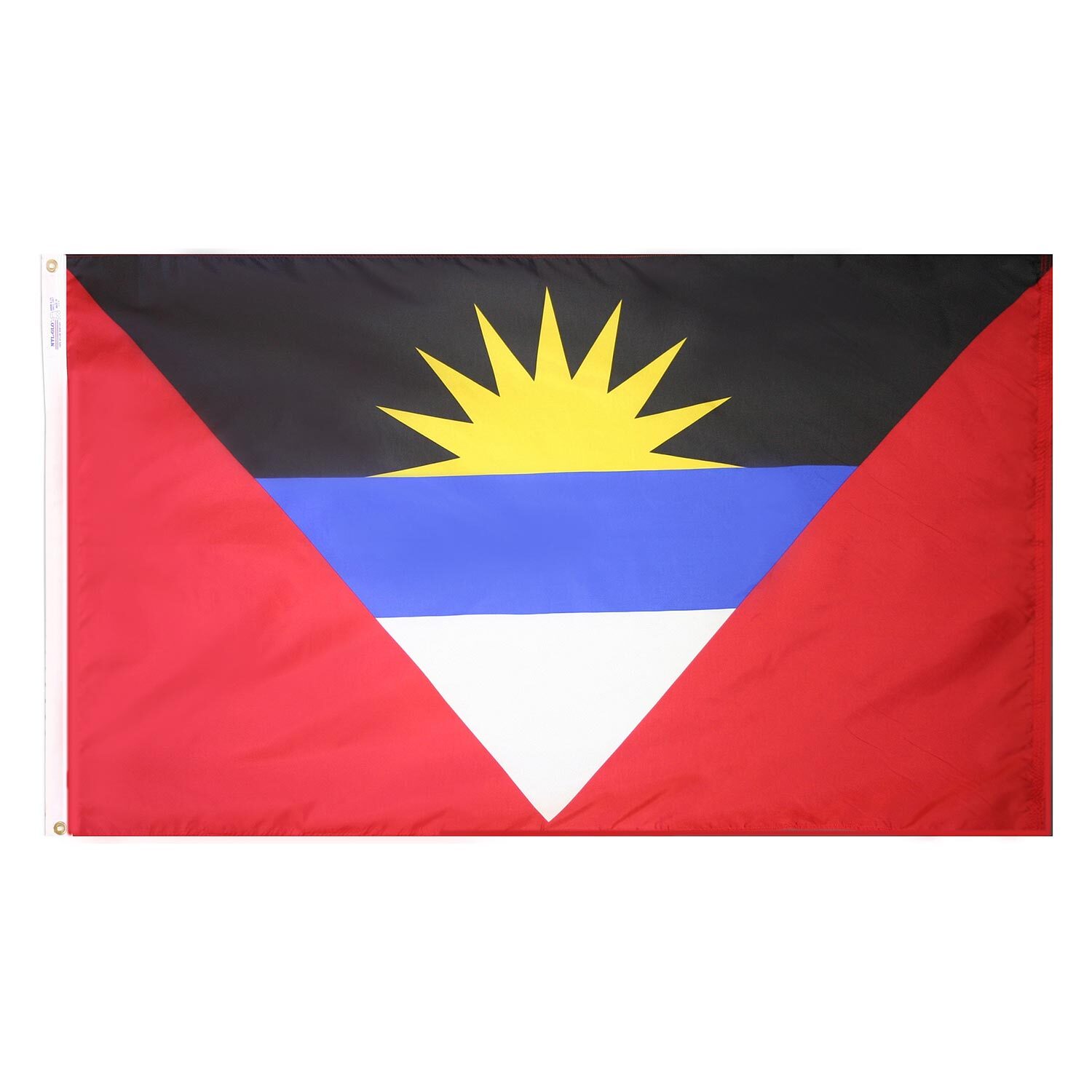 ANNIN FLAGMAKERS 12" x 18" Antigua Courtesy Flag