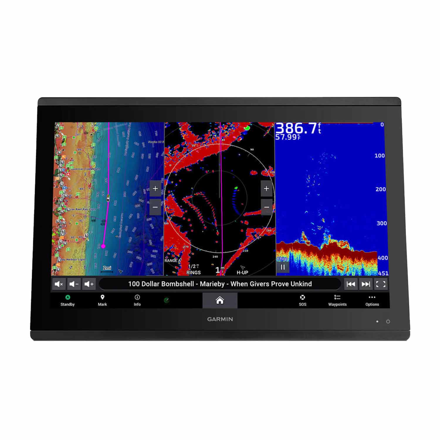 Garmin GPSMAP 8616xsv 16″ FHD Chartplotter/Sonar Combo