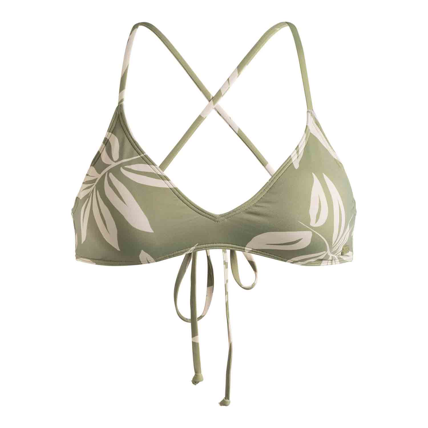 ROXY Women's Printed Beach Classics Strappy Triangle Bikini Top
