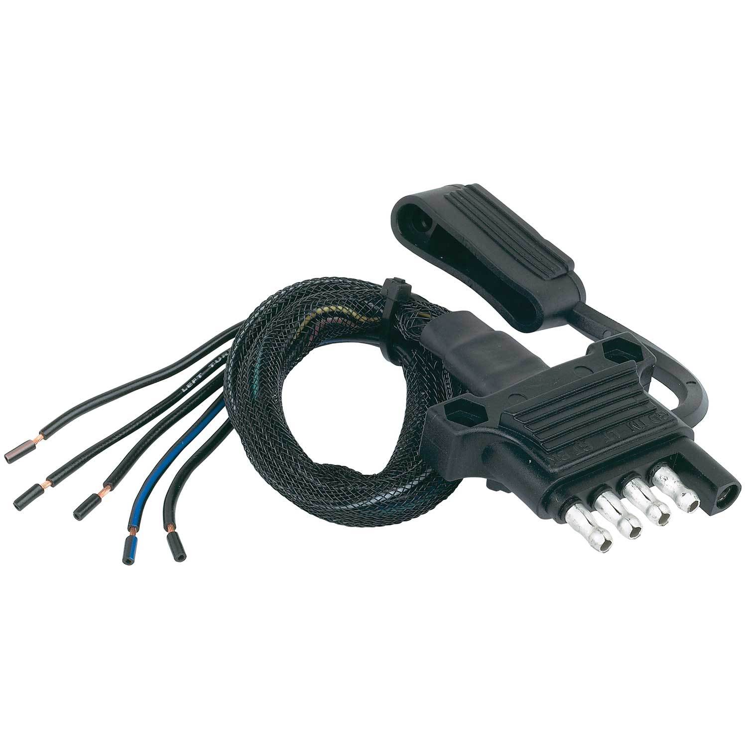 Hopkins Endurance 5‑Pin Flat Trailer Connector – 18" Long