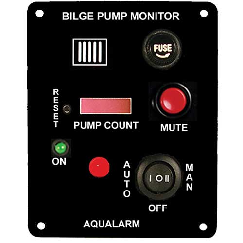 AQUALARM Bilge Pump Monitor, Alarm and Counter