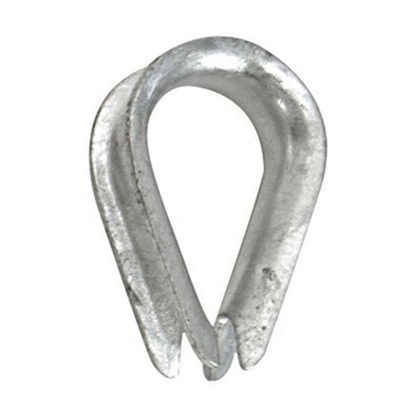 WHITECAP 3/4" Rope Thimble, Galvanized Steel