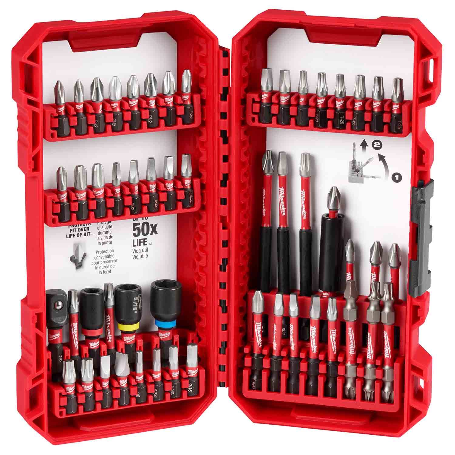 MILWAUKEE SHOCKWAVE Impact Duty™ Driver Bit Set, 54-Piece