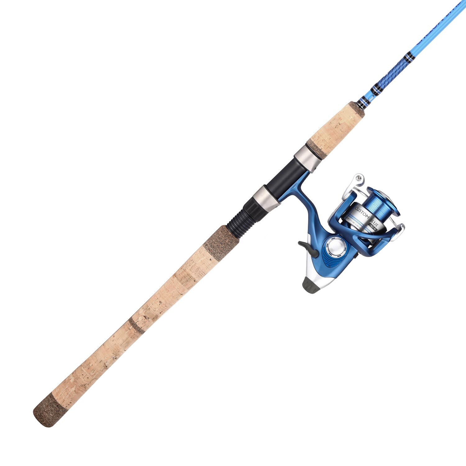 OKUMA 7' Custom Blue Inshore Baitfeeder Spinning Combo, Medium Light Power