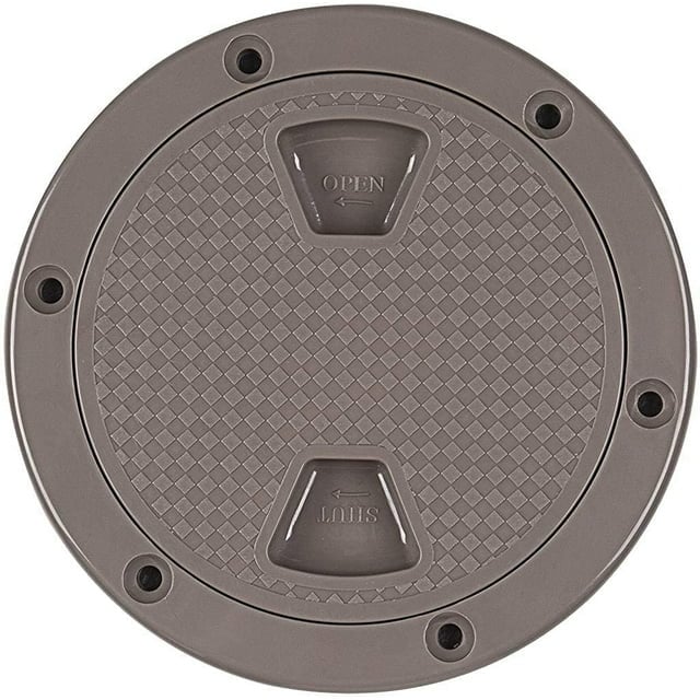 SEAFLO MARINE Marine Circular Non-Slip Screw Out Deck Plate Inspection ...