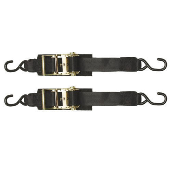 BoatBuckle 2"x2' Heavy Duty Ratchet Transom Tie-Down 2-Pack