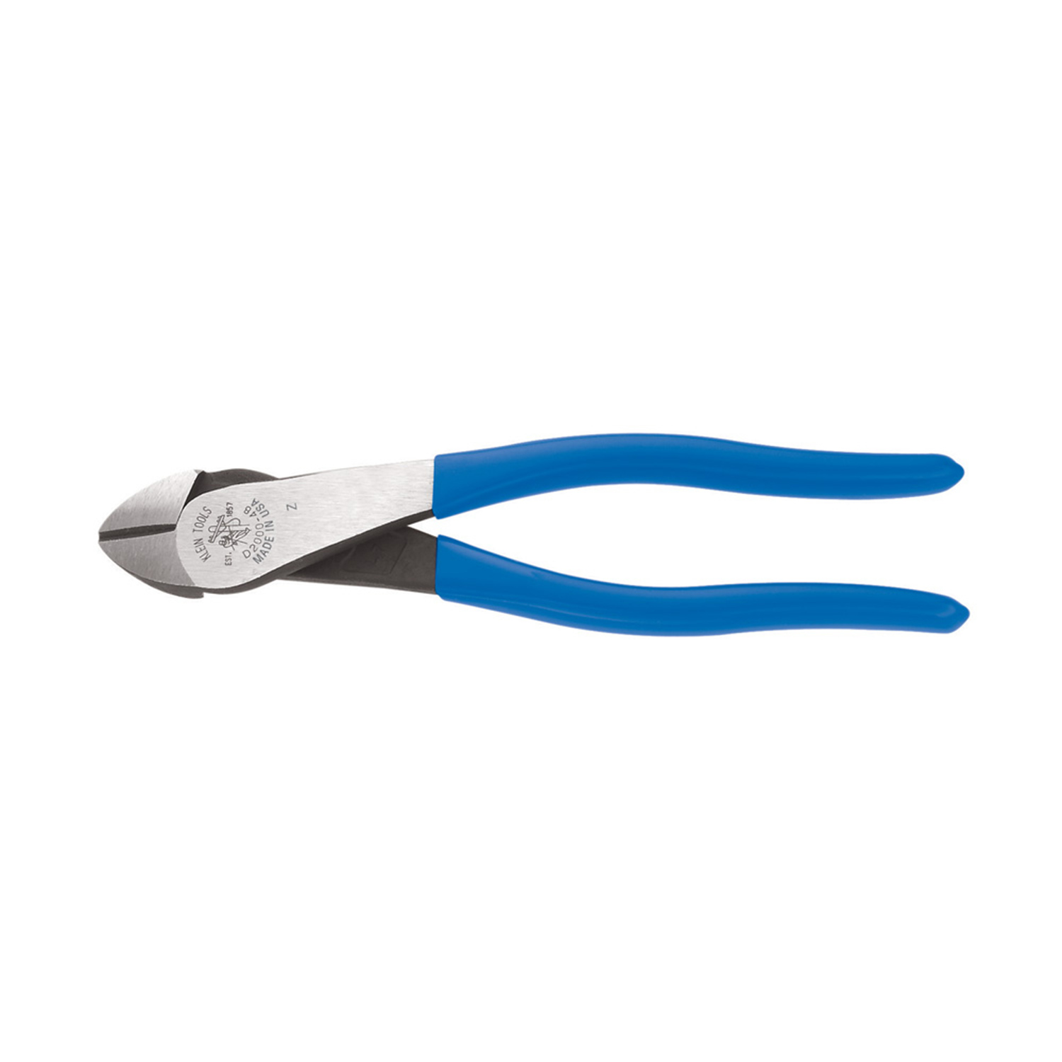 KLEIN Diagonal Cutting Pliers, Angled Head, 8-Inch
