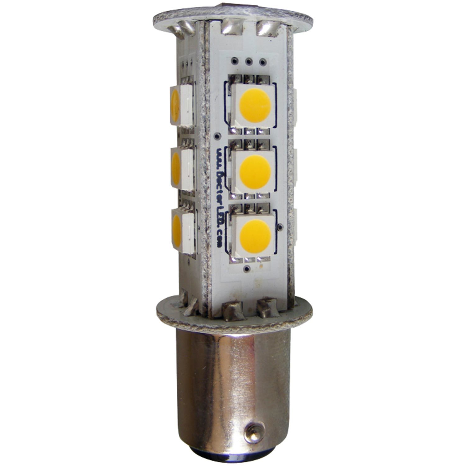 DR. LED Red Surface Mount Double Contact Bayonet LED Replacement Bulb