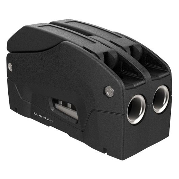 LEWMAR D1 Rope Clutch, Double, 10-12mm (3/8"-7/16") Lines, Black