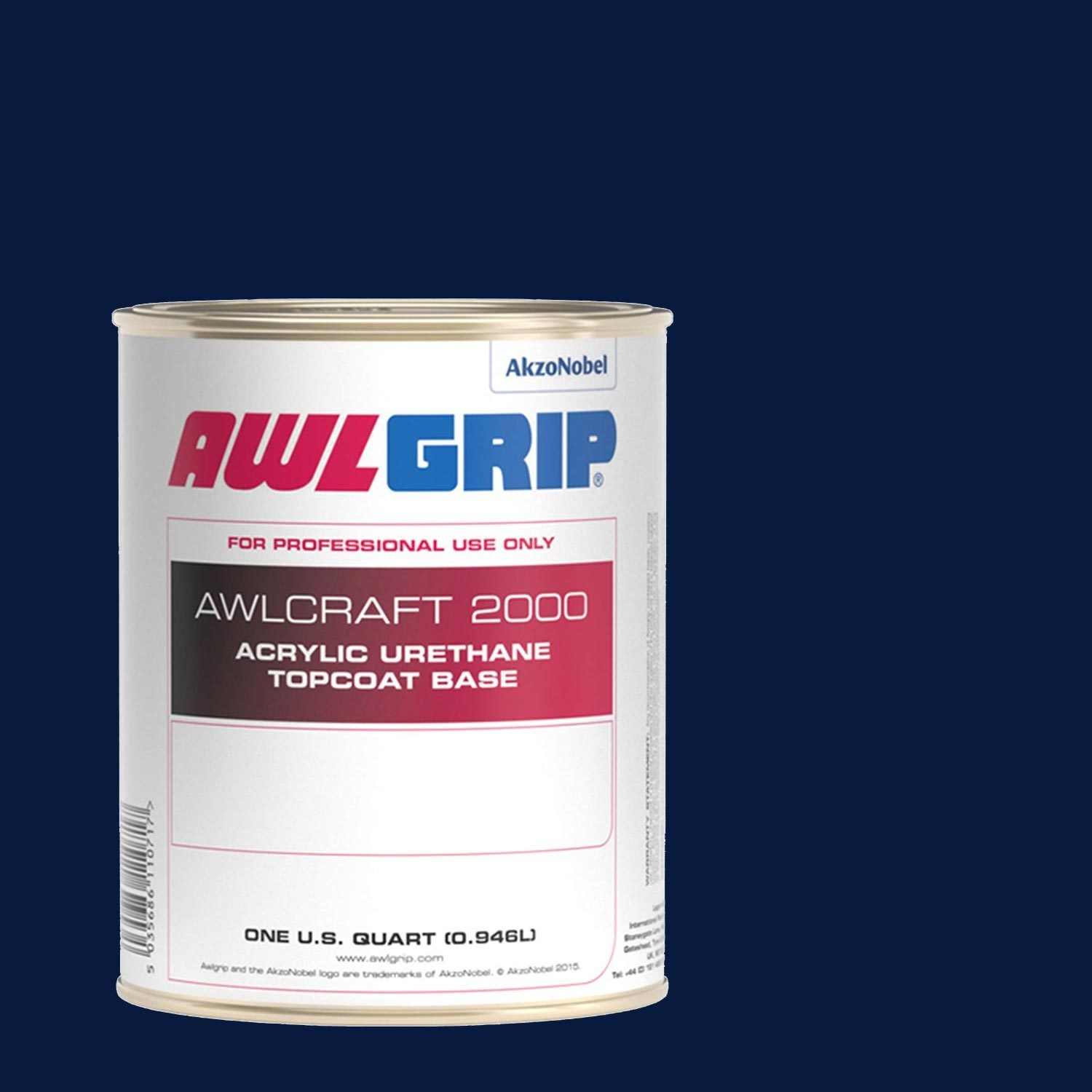 AWLGRIP Awlcraft 2000 Acrylic Urethane High-Gloss Topcoat, Flag Blue, Quart