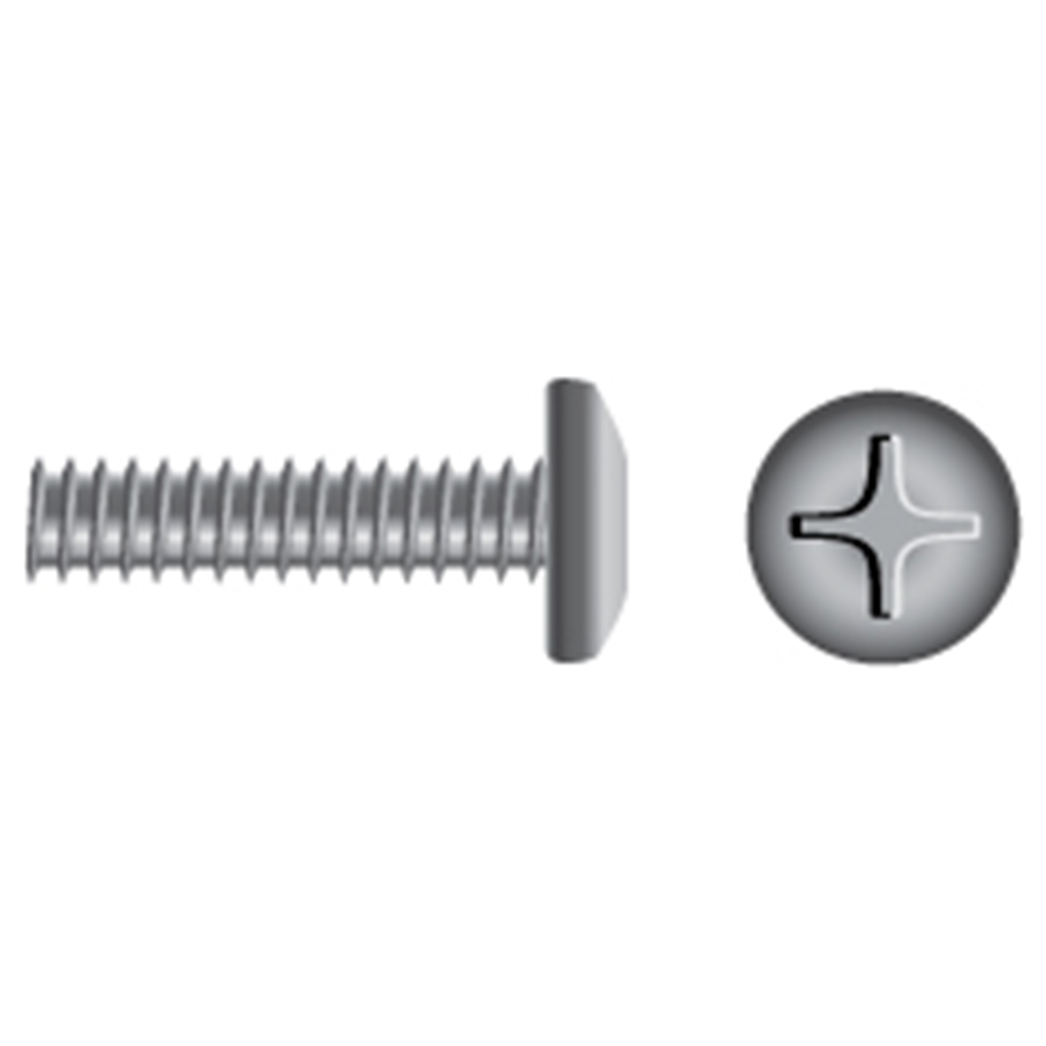 FASCO FASTENER Stainless Steel Phillips Pan-Head Fine Thread Machine Screws