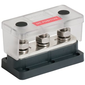 MARINCO 650A Pro Installer Heavy Duty Bus Bar, 3-Stud