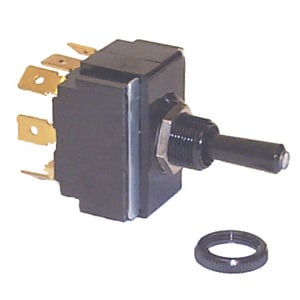 SIERRA Tip Lit Toggle Switch, On-Off-On, DPDT