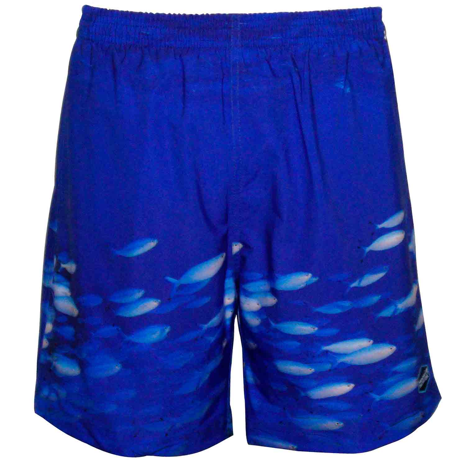 HOOK & TACKLE Men's Fish School Fishing Swim Trunks
