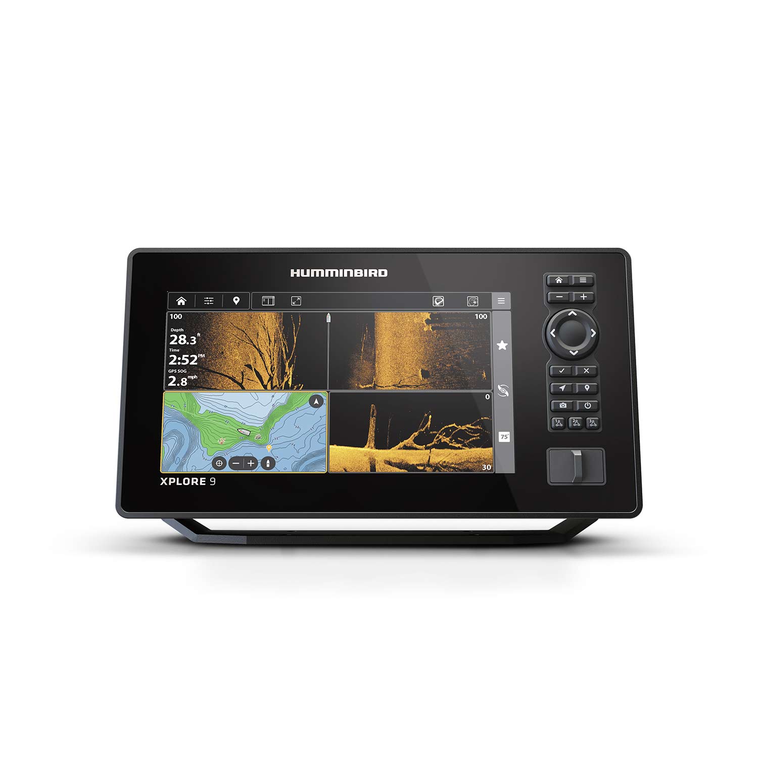 HUMMINBIRD XPLORE 9 CHO Fishfinder/Chartplotter Combo with Basemap ...
