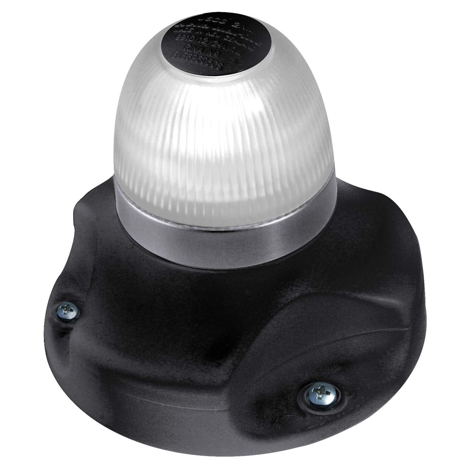 HELLA MARINE NaviLED 360 All-Round White LED Navigation Light, Black ...