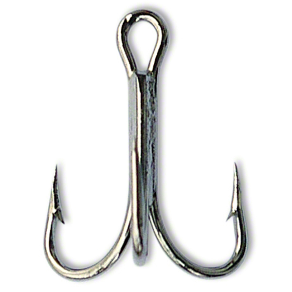 MUSTAD HOOKS Kingfish Treble Hook, Black Nickel, Size 4, 25-Pack