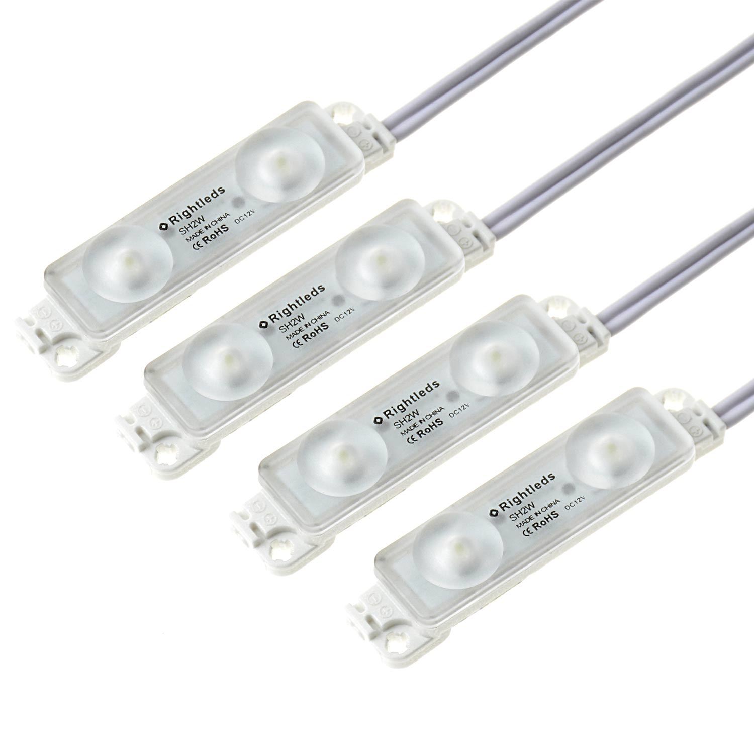 SEAVOLT Two LED Module Light, Dual Mount, Blue, 4-Pack
