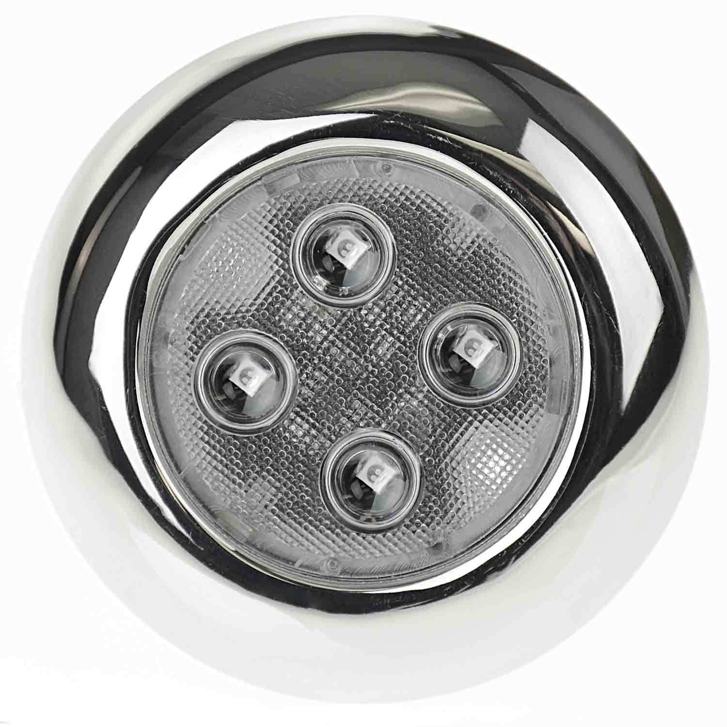 SEAVOLT Stainless Steel Surface-Mount 3" LED Light, White