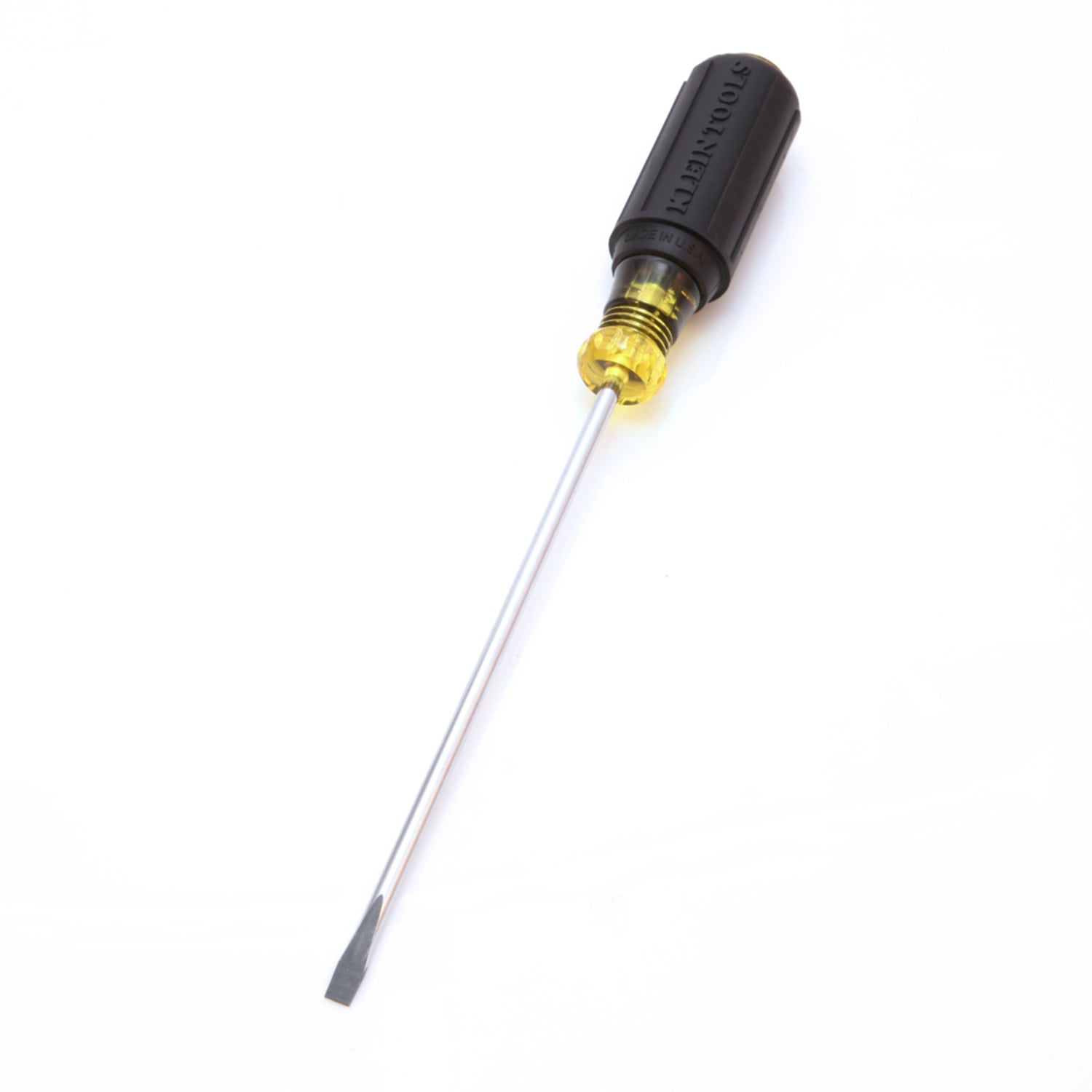 KLEIN 3/16-Inch Cabinet Screwdriver, 6-Inch Round Shank