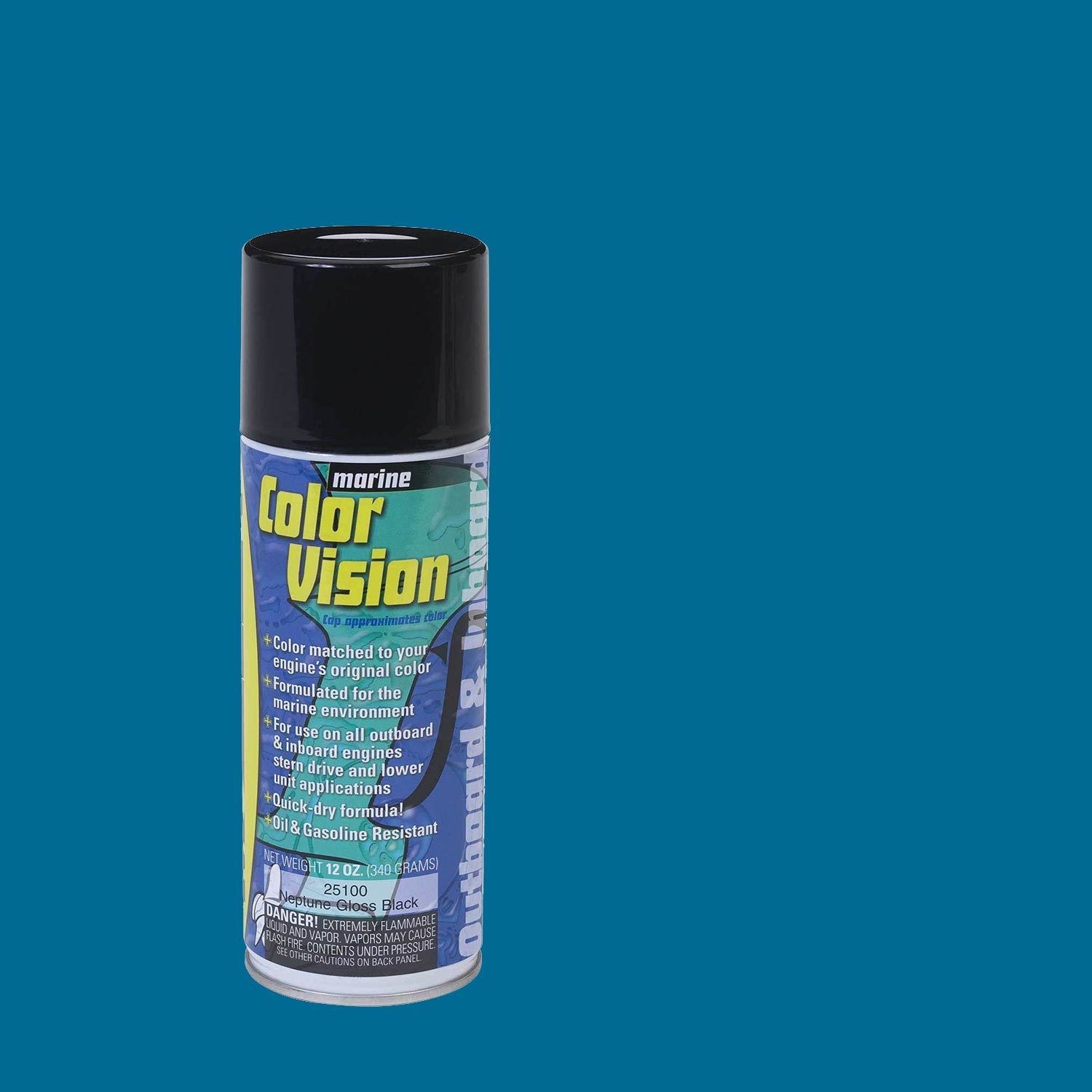 Moeller Crusader Blue Marine Engine Spray Paint 12oz