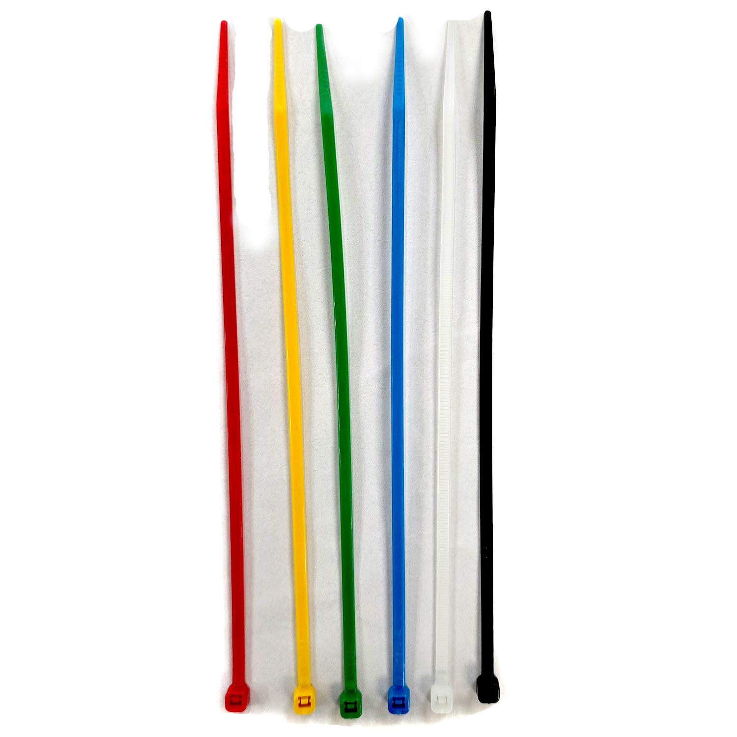 SEAFIT 8" Nylon Cable Ties, Assorted Colors, 24-Pack