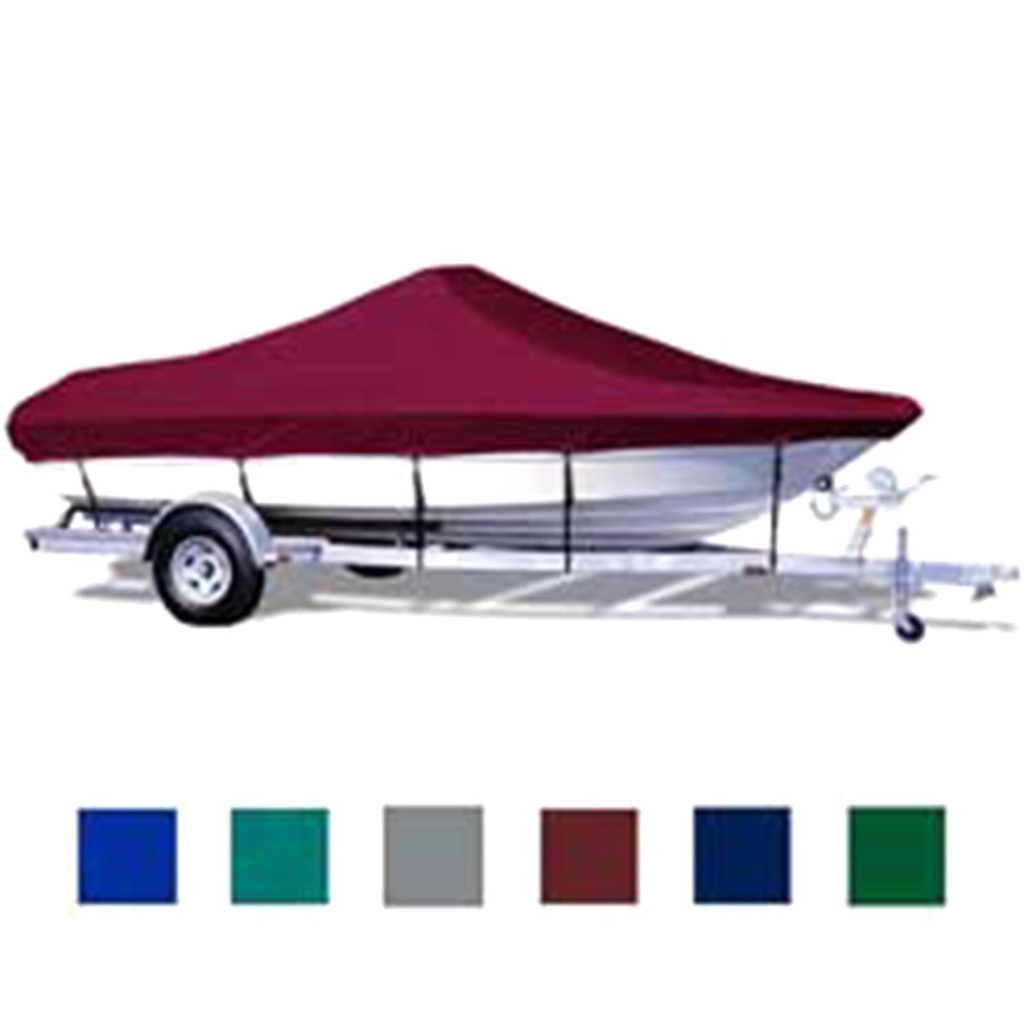 TAYLOR MADE Bay Boat Cover, OB, Gray, Hot Shot, 16'6"-17'5", 90" Beam