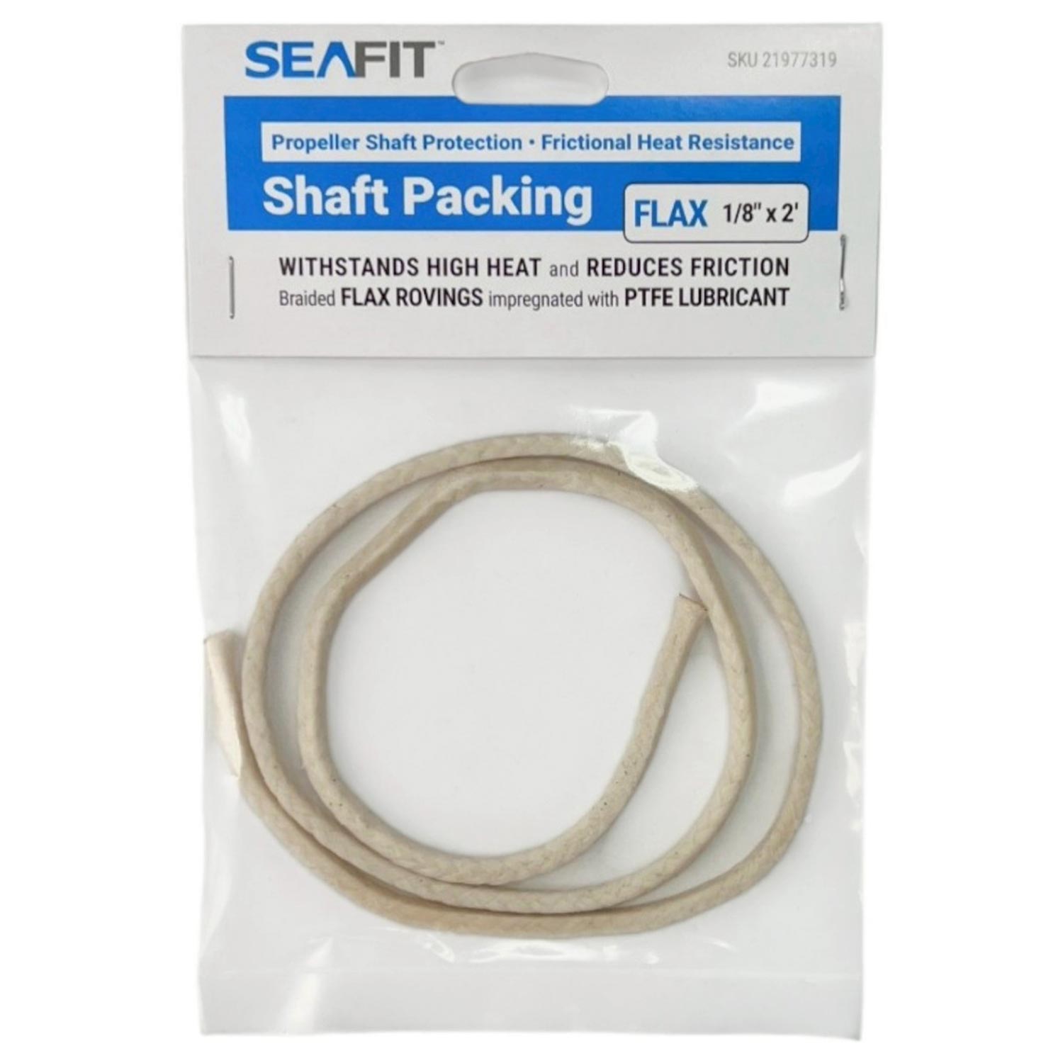 SEAFIT 1/8" PTFE Flax Shaft Packing, 2'