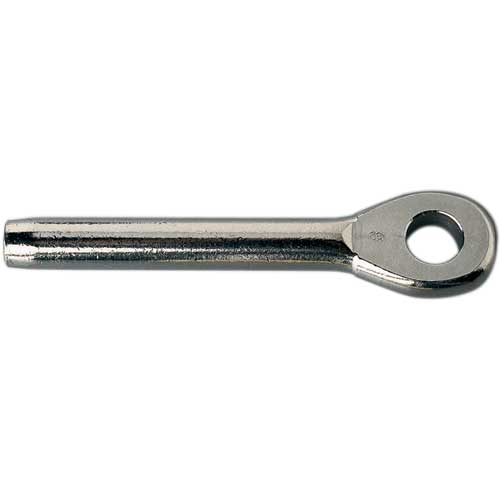 RONSTAN Stainless Steel Marine Swage Eye for 1/4" Wire, 1/2" Pin Dia.