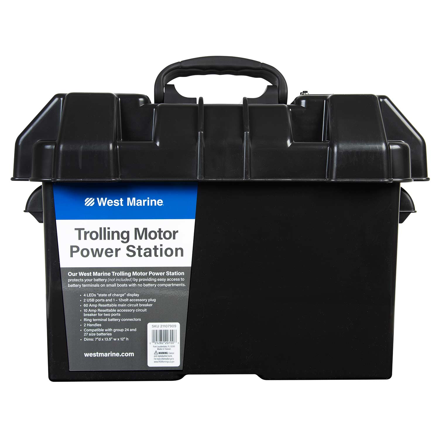 Trolling Motor Battery Box Group 24/27 USB 12V