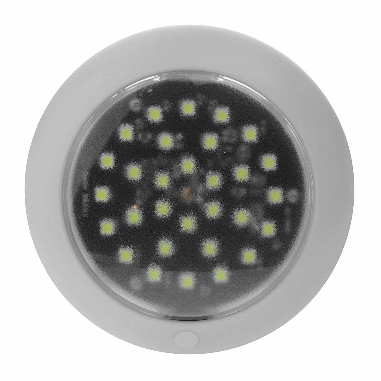 SEAVOLT 5 1/2" Waterproof LED Dome Light, Red/White