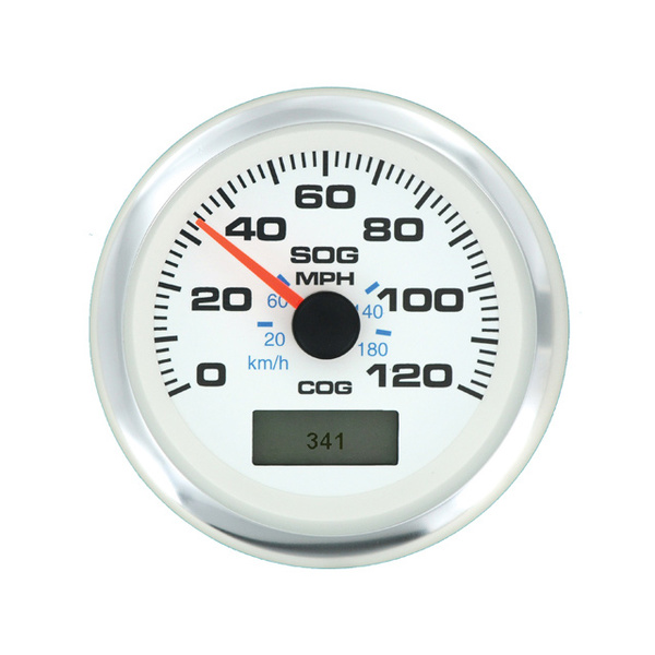 SIERRA White Premier Pro Series GPS Speedometer, 120 mph