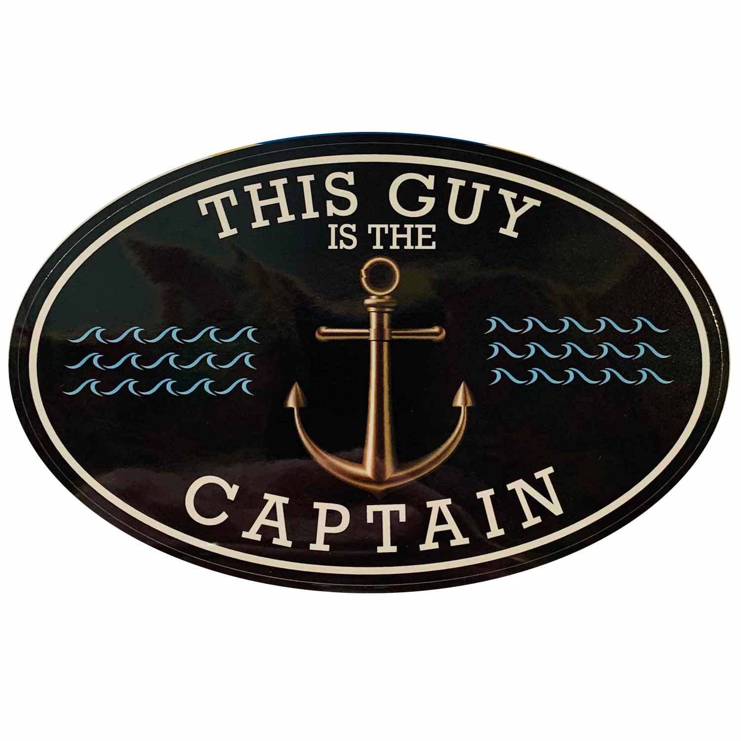 WEST MARINE This Guy Captain Removable/Restickable Boat Sticker