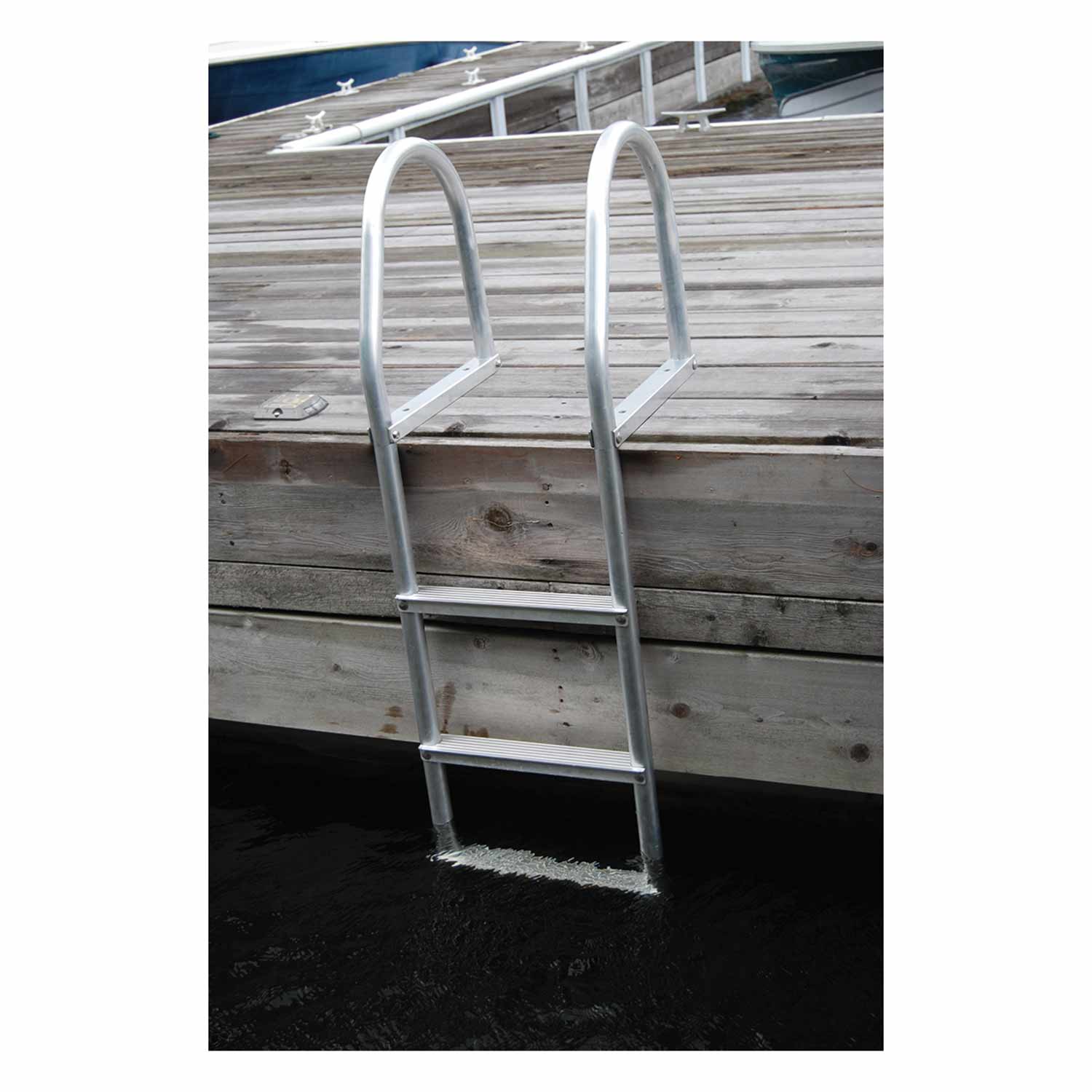 DOCK EDGE Dock Ladders, Fixed, ECO Weld Free, Aluminum