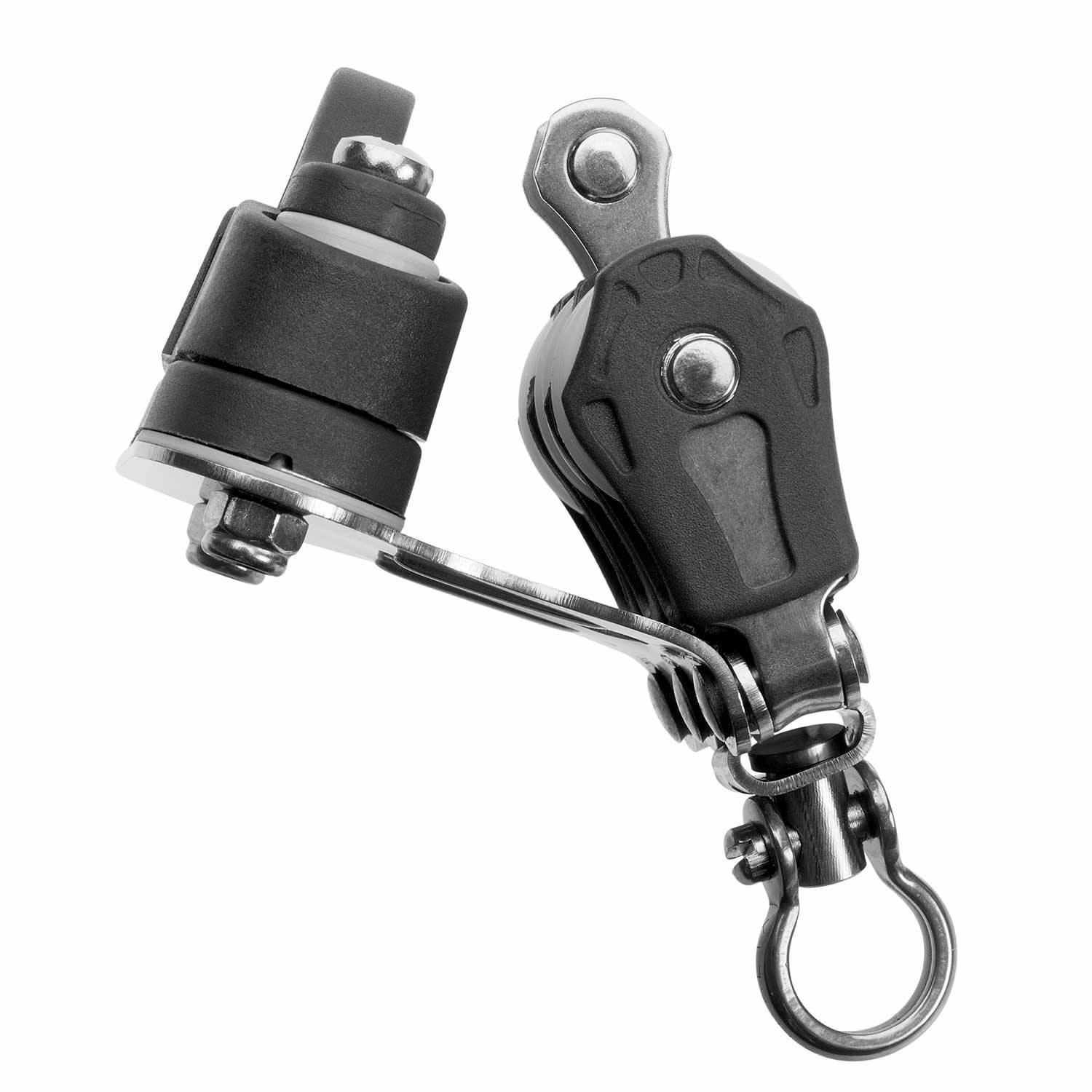 BARTON MARINE Cam Cleat Series 0 Triple Block with Swivel, Becket, and ...