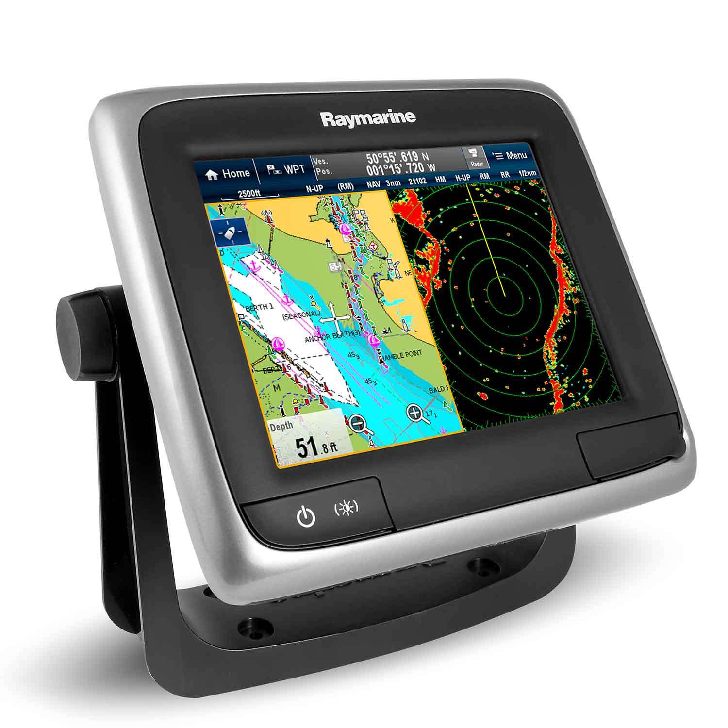 Raymarine a67 Touchscreen MFD w/ 600W Sonar & Charts