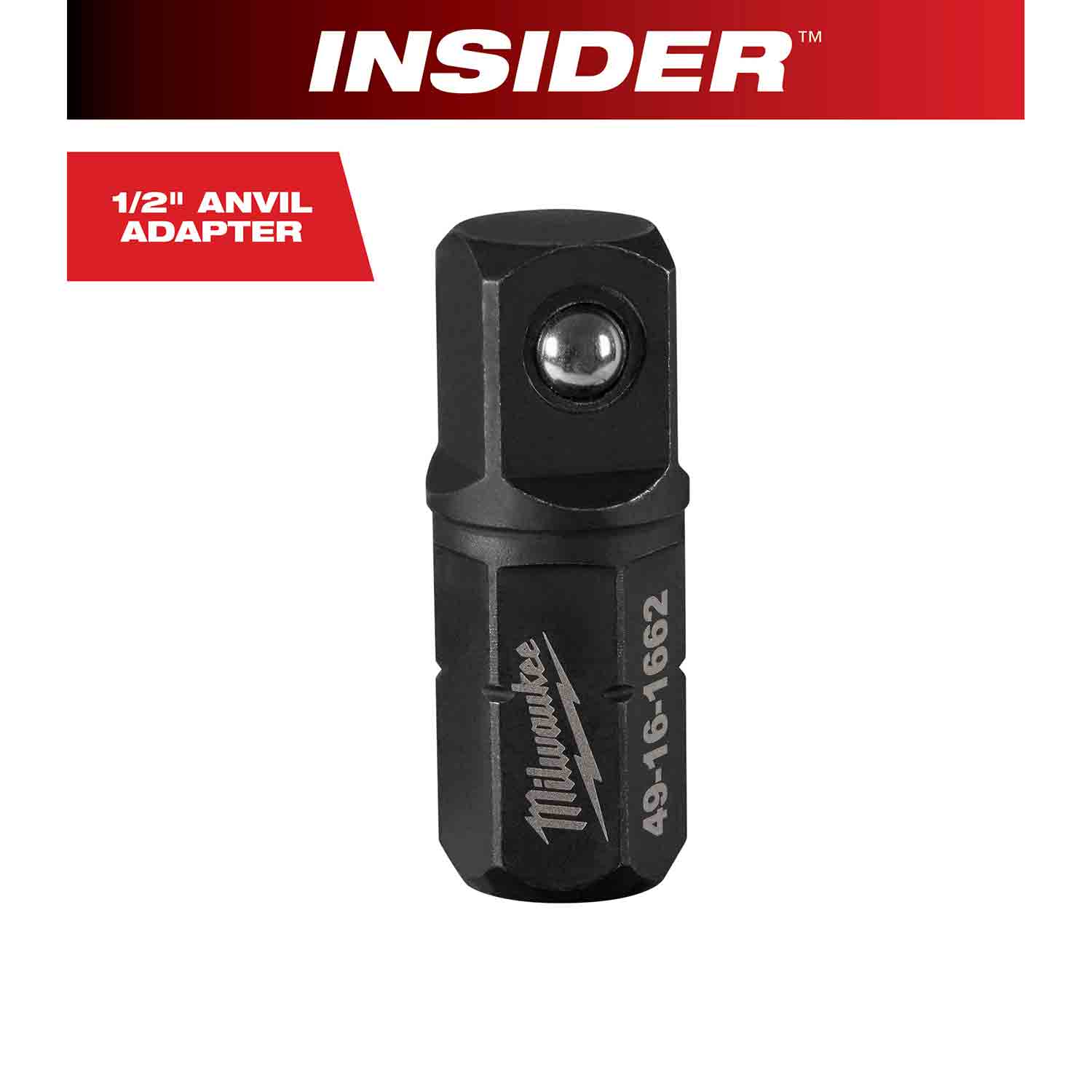 MILWAUKEE INSIDER™ Box Ratchet 1/2" Anvil Adapter