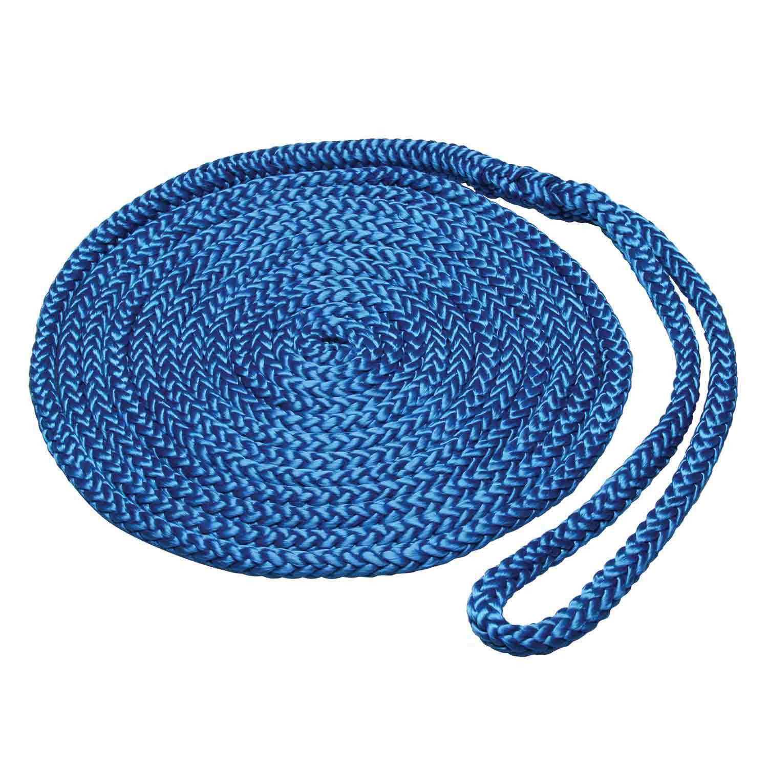 SEAFIT 3/8" x 15' 12-Strand Polypropylene Inland Dock Line, Royal Blue ...